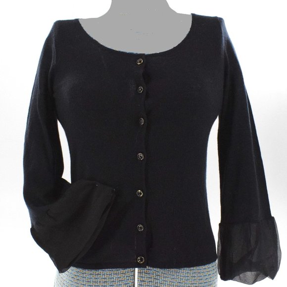 Anthropologie | Sweaters | Anthropologie Moth Cardigan With Frill ...